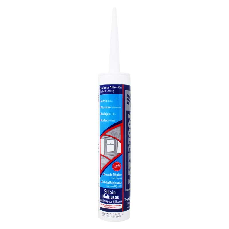 Silicón transparente multiusos 300 ml TC0316 Toolcraft - FERRETIP
