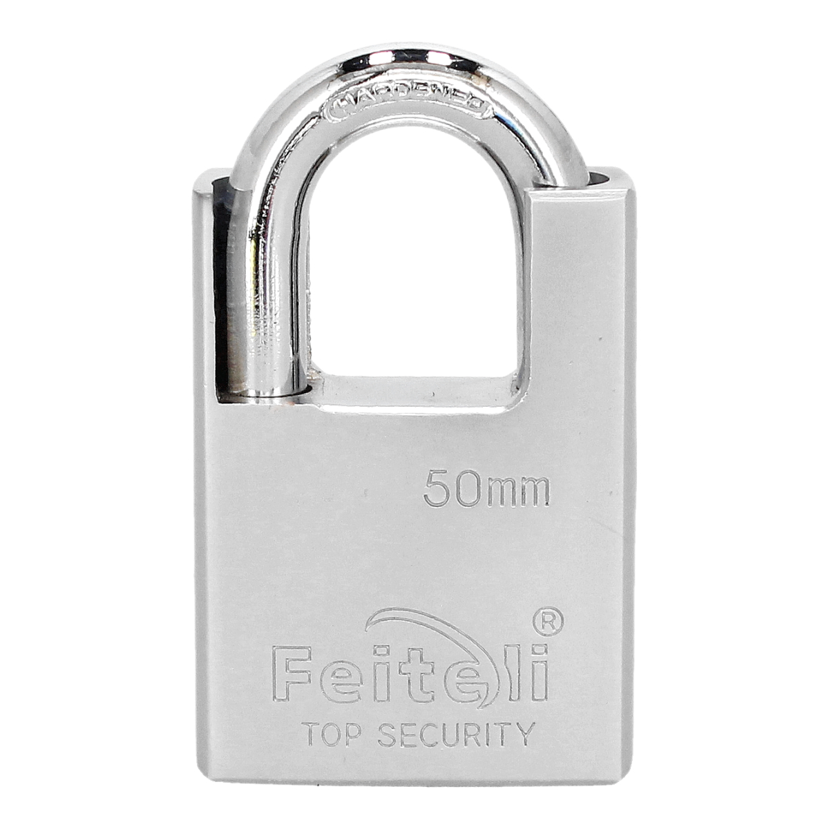 Candado de hierro solido gancho blindado 50 mm BF5-50MM Feiteli - FERRETIP