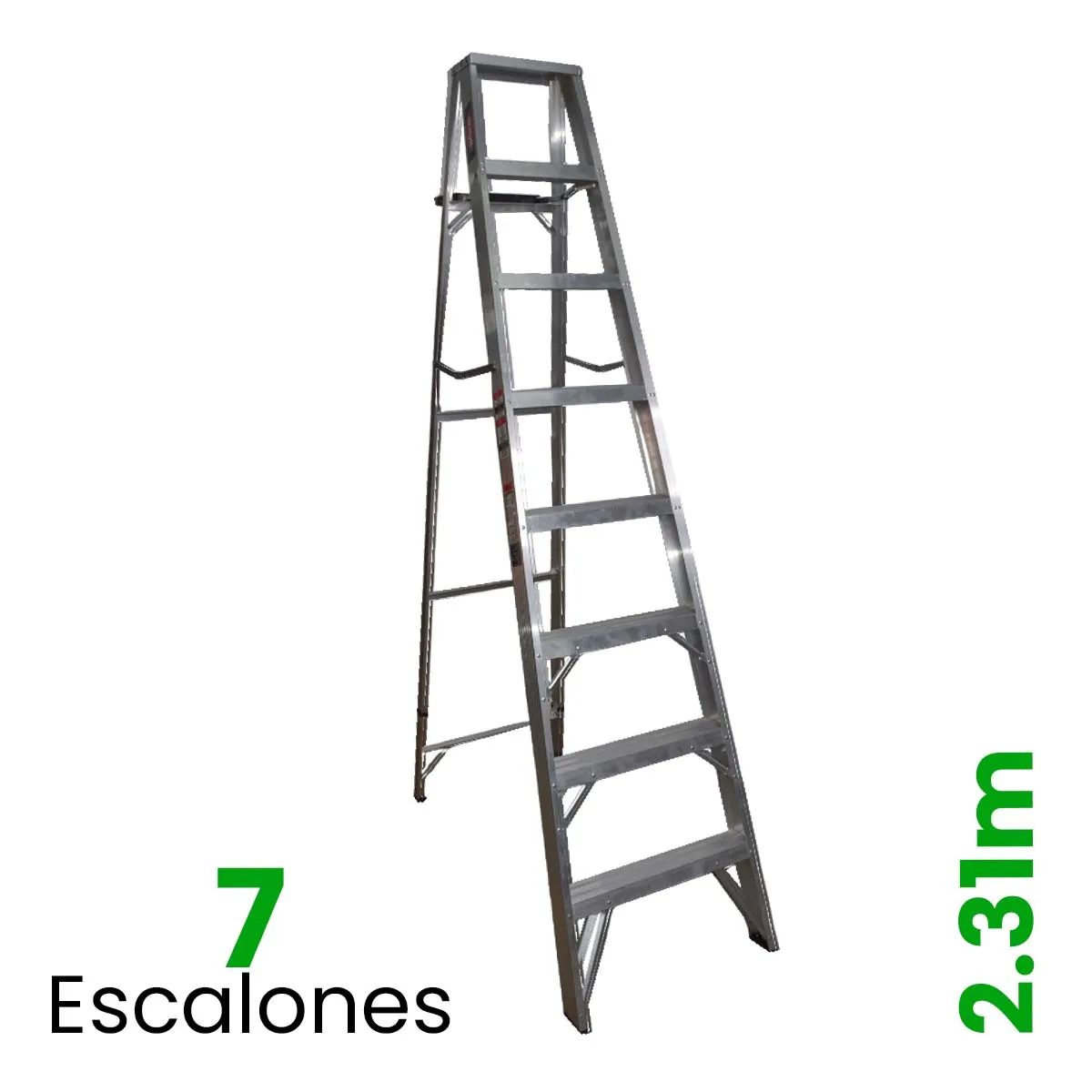 Escalera de Tijera Aluminio Akron 7 Escalones con Plataforma de ...